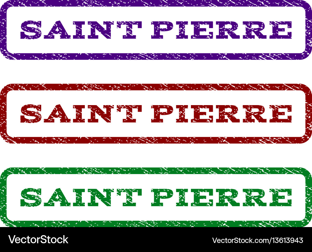 Saint pierre watermark stamp Royalty Free Vector Image