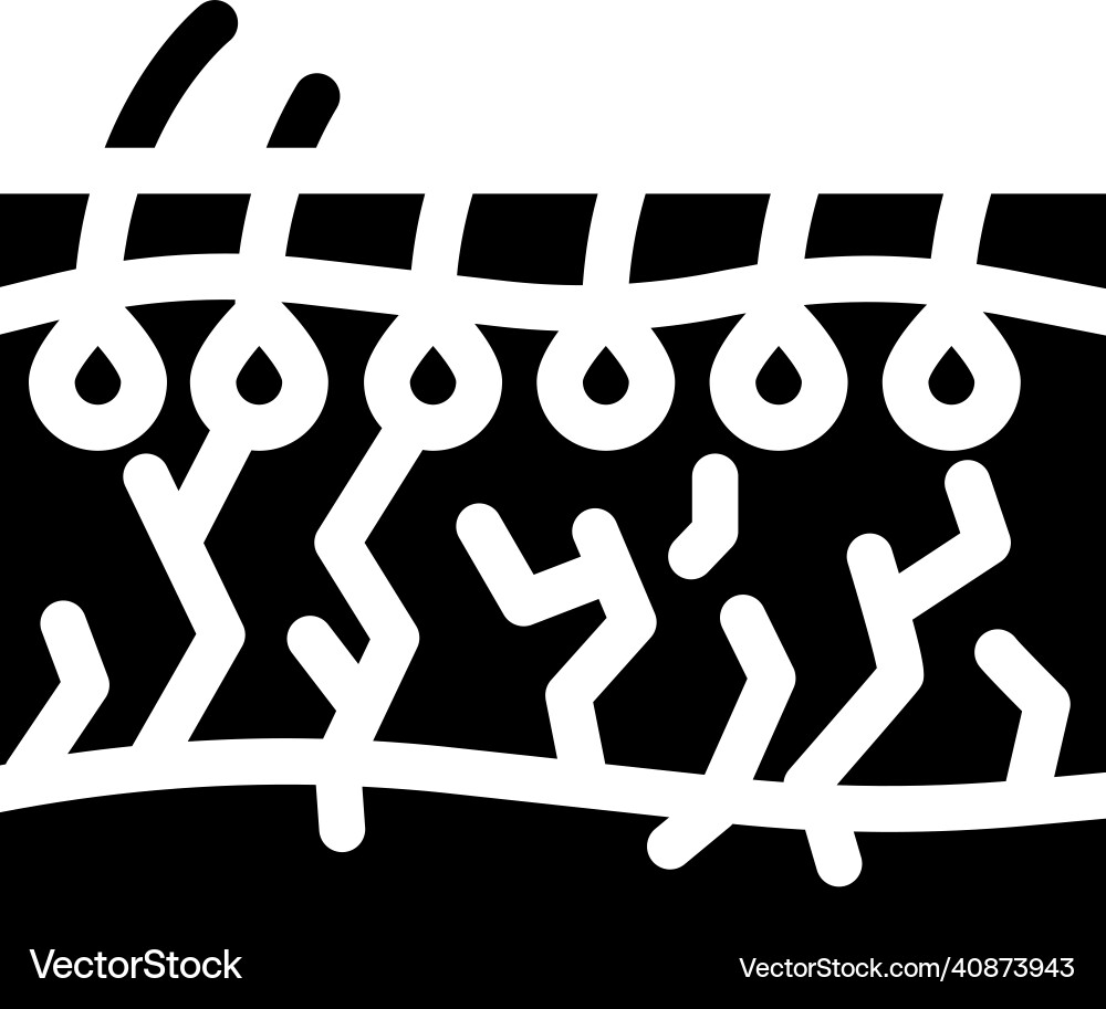 Shave hair glyph icon Royalty Free Vector Image