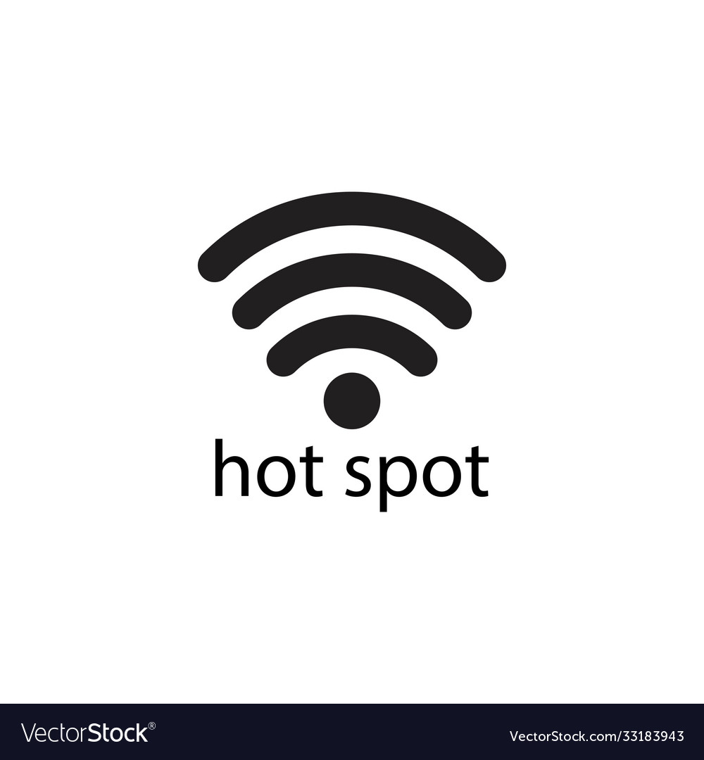 Wireless logo template Royalty Free Vector Image