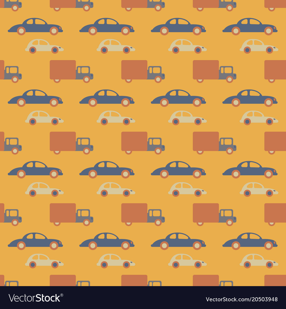City traffic seamless pattern Royalty Free Vector Image