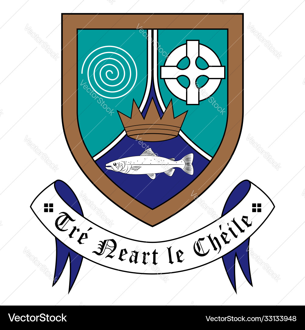 Coat arms county meath in ireland Royalty Free Vector Image