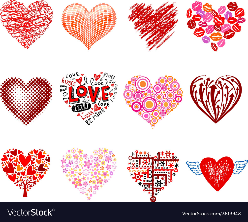 Hearts Royalty Free Vector Image - VectorStock