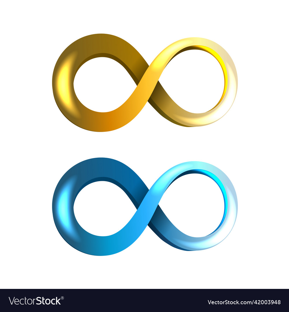 Infinity icons Royalty Free Vector Image - VectorStock