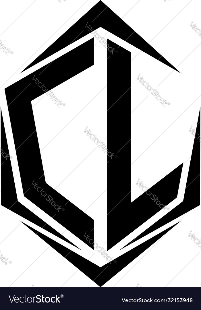 Initial cl logo design Royalty Free Vector Image