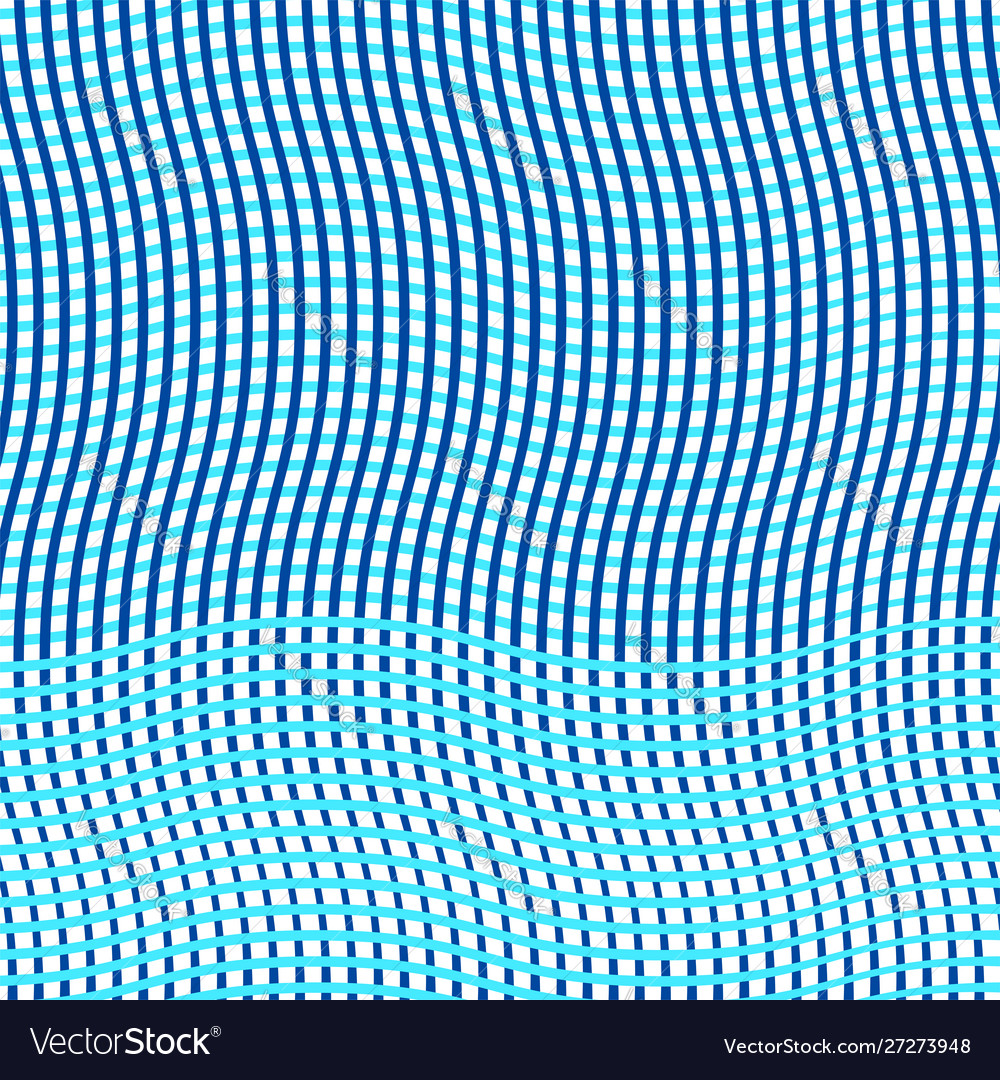 Intersected interweaved irregular blue lines blue Vector Image
