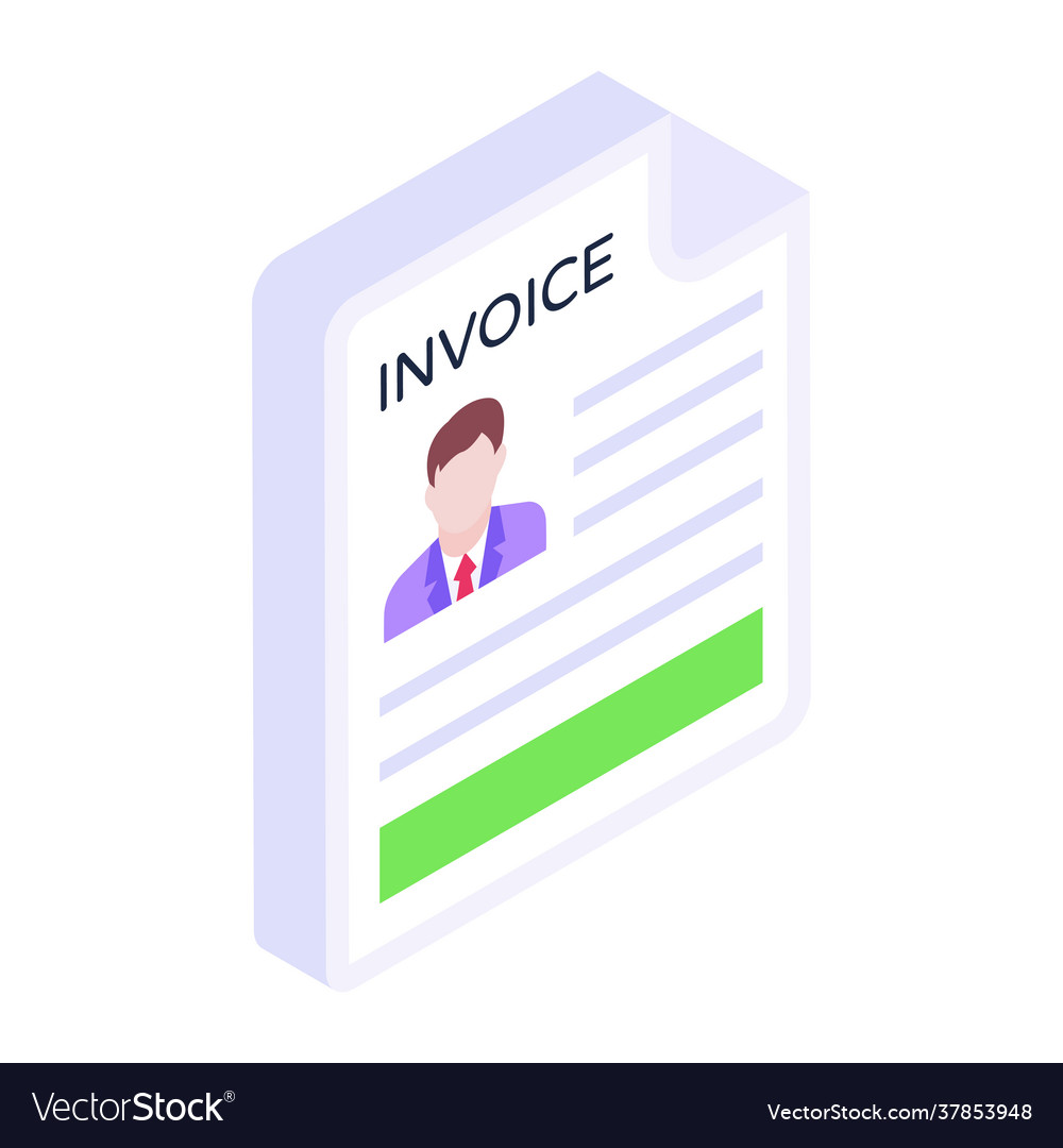 Rechnung Lizenzfreies Vektorbild - VectorStock