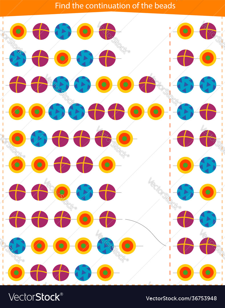 Logic game for children development attention Vector Image