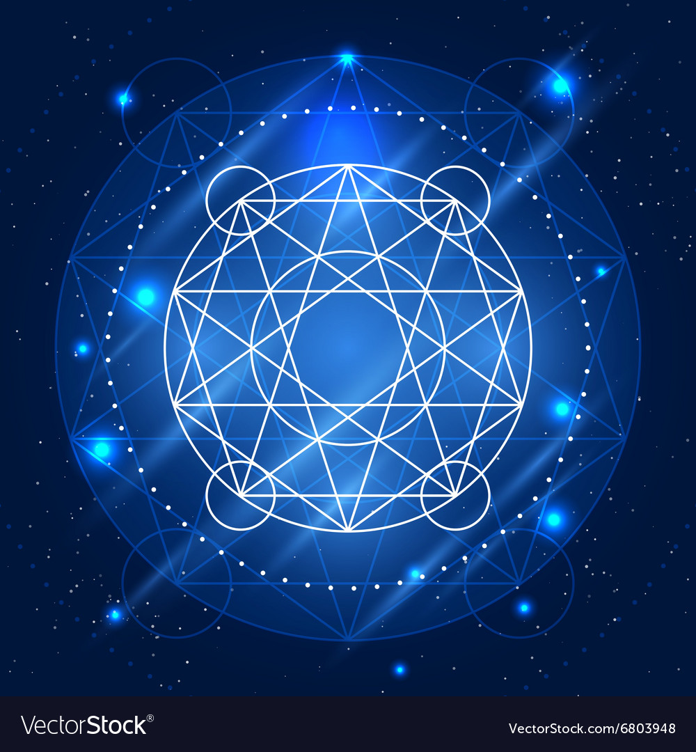 Magic geometry sign Royalty Free Vector Image - VectorStock