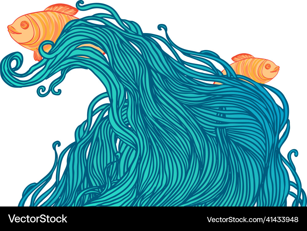 Sea background for design Royalty Free Vector Image