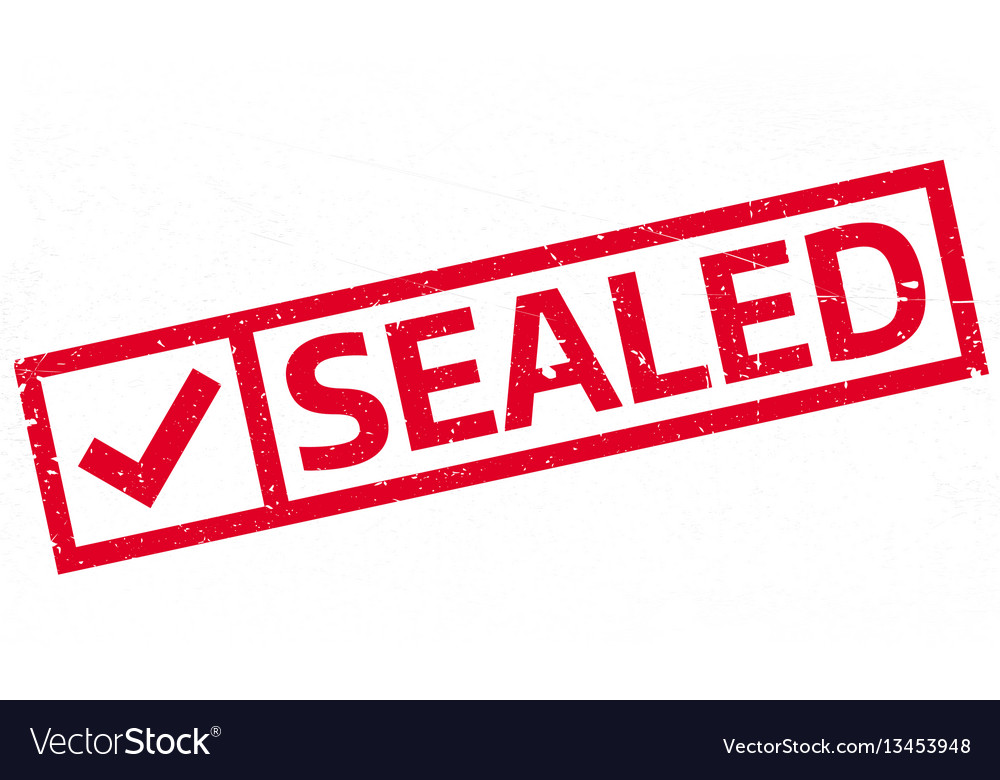 Sealed rubber stamp Royalty Free Vector Image - VectorStock