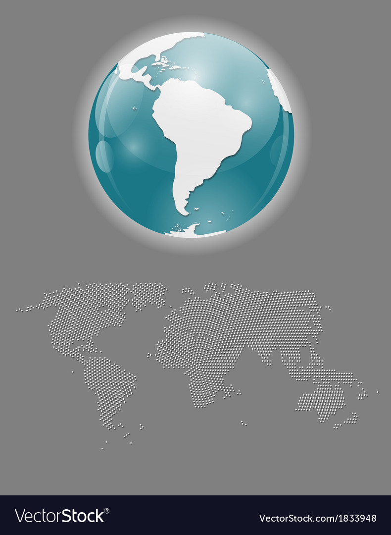 World map Royalty Free Vector Image - VectorStock