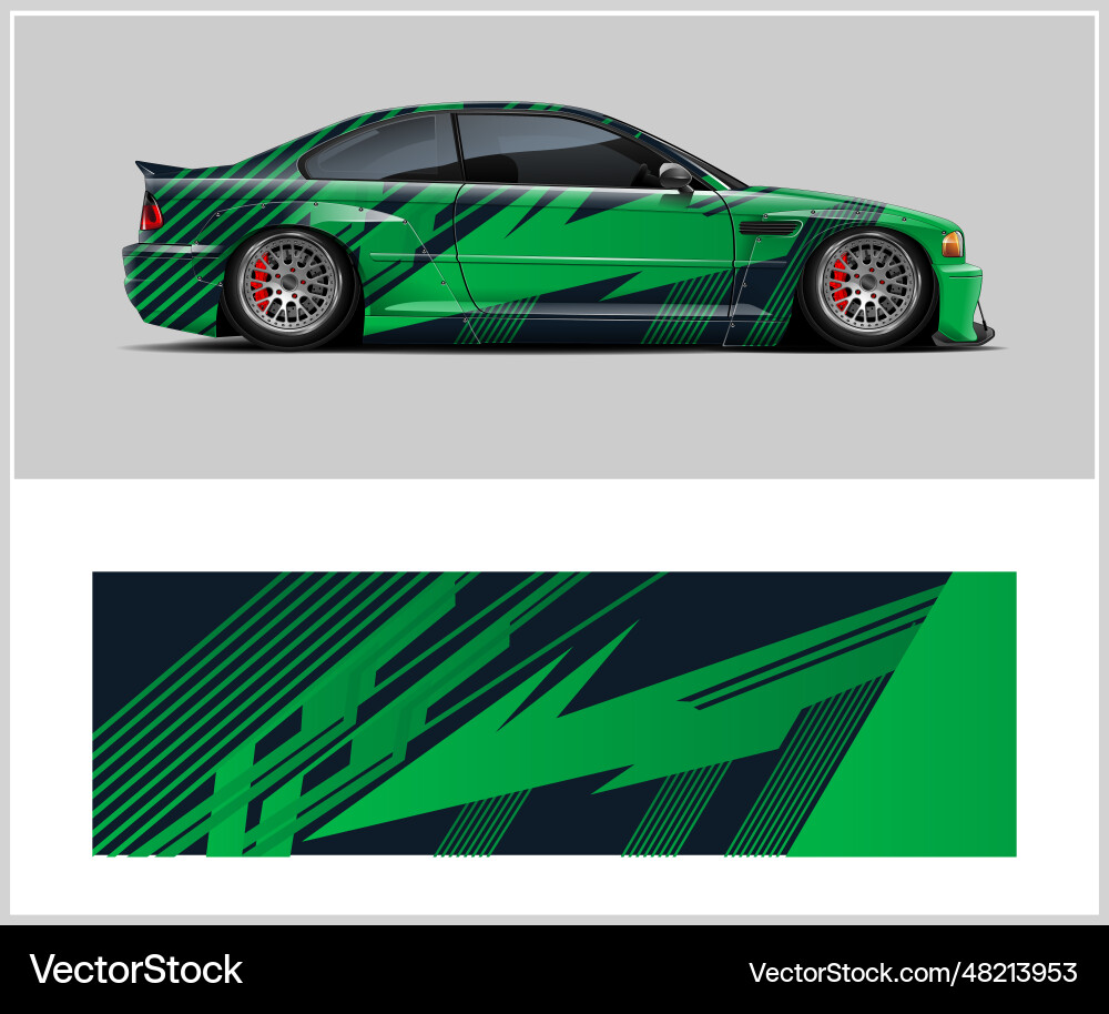 Best car wrap with 3m vinyl wrap and Royalty Free Vector