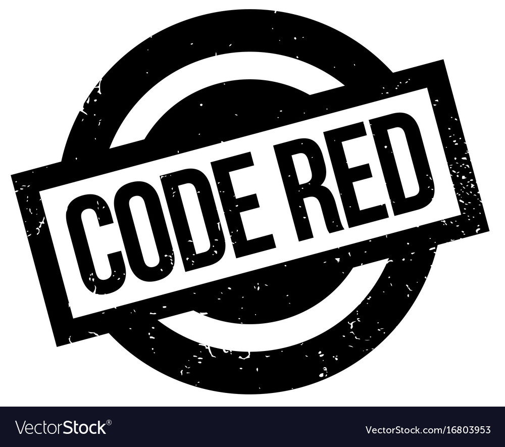 Code red rubber stamp Royalty Free Vector Image