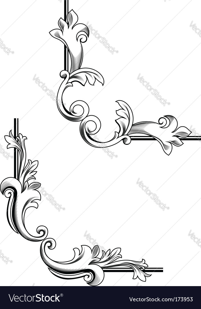Swirl elements Royalty Free Vector Image - VectorStock