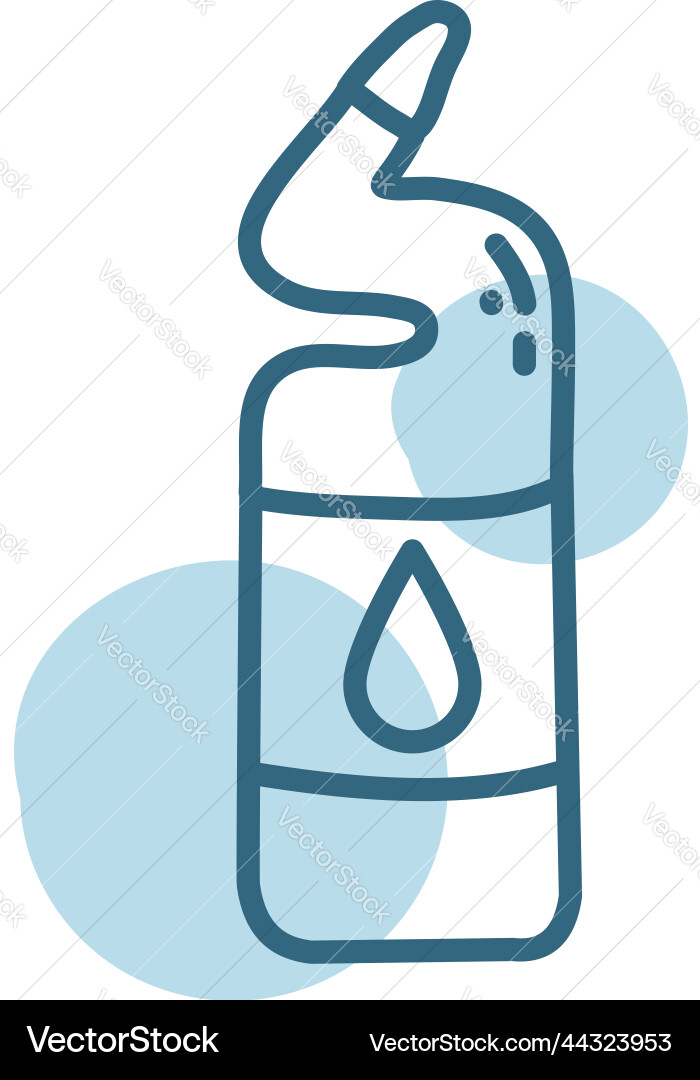 Toilet cleaner on a white background Royalty Free Vector