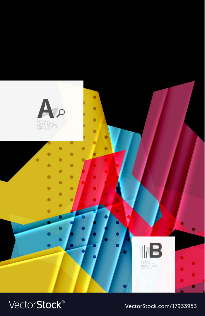 Triangles and geometric shapes abstract background