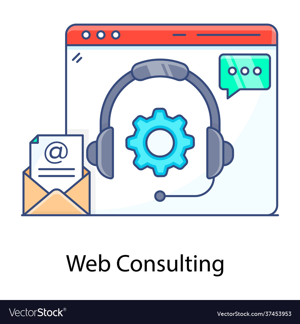Web consulting Royalty Free Vector Image - VectorStock