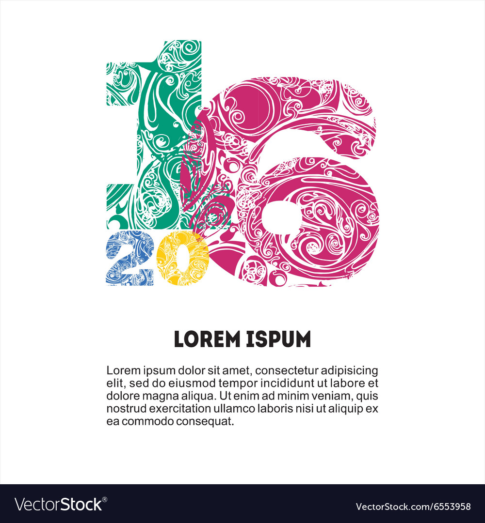 016 Royalty Free Vector Image - VectorStock