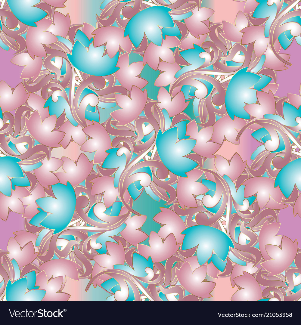 Baroque seamless pattern Royalty Free Vector Image
