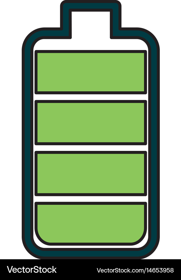 Battery power electric digital charge Royalty Free Vector