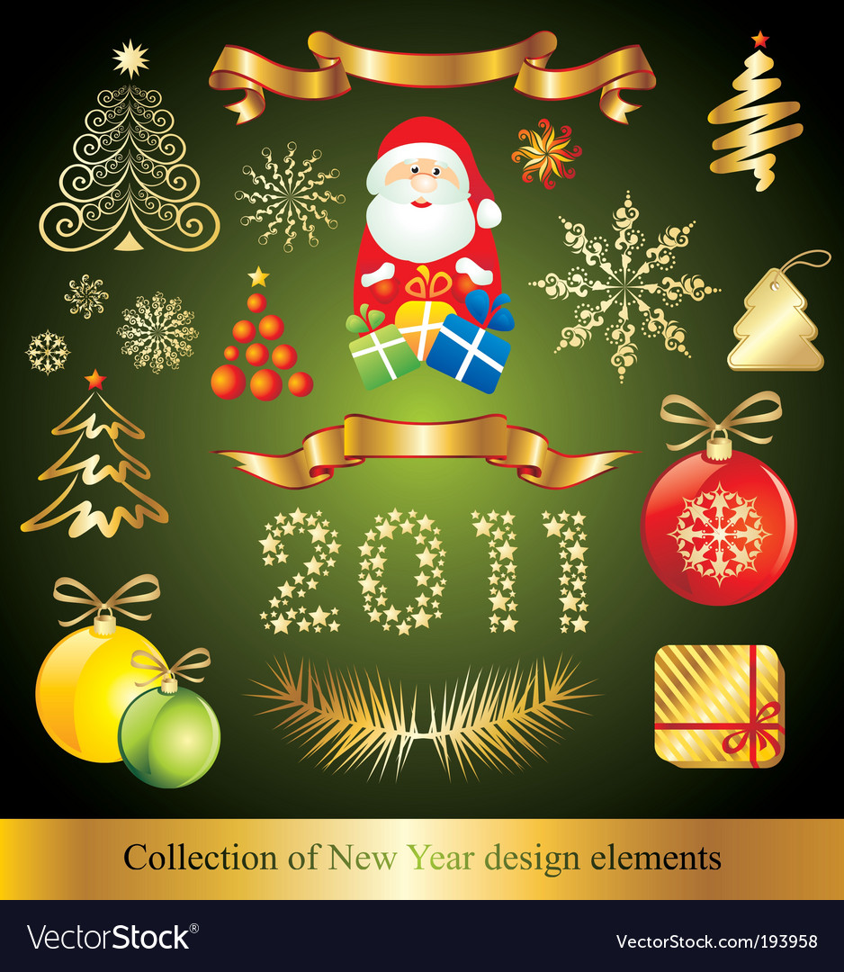 Celebration design elements Royalty Free Vector Image