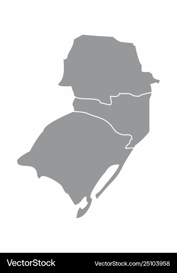 Map brazil south region Royalty Free Vector Image