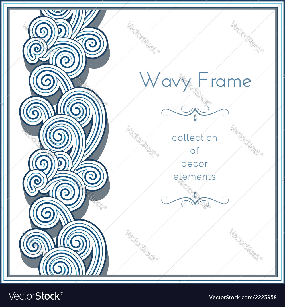 Vector Wave Background Royalty