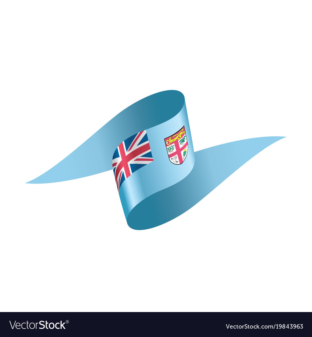 Fiji flag Royalty Free Vector Image - VectorStock