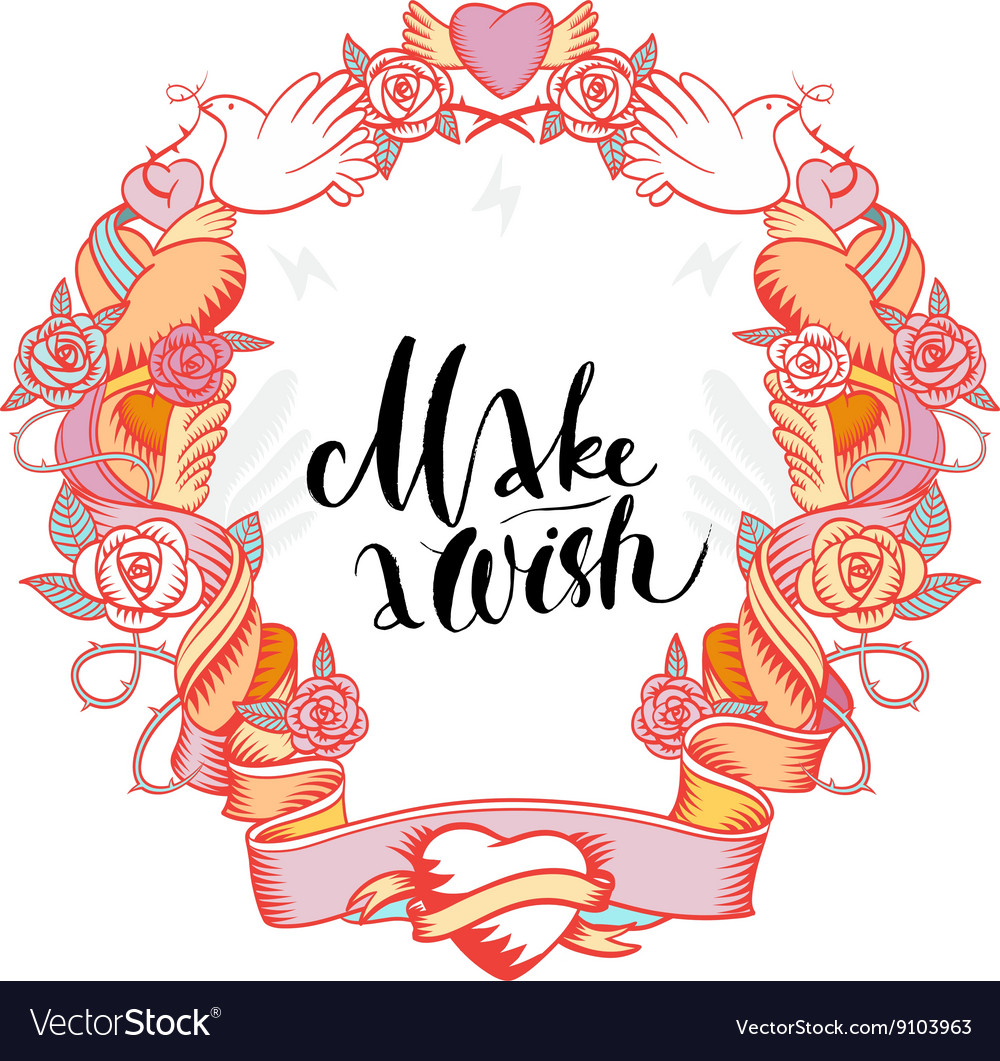 Make a wish Royalty Free Vector Image - VectorStock