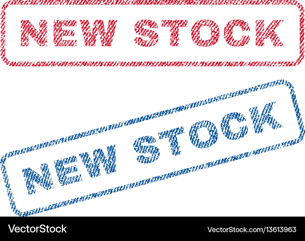 New stock textile stamps Royalty Free Vector Image