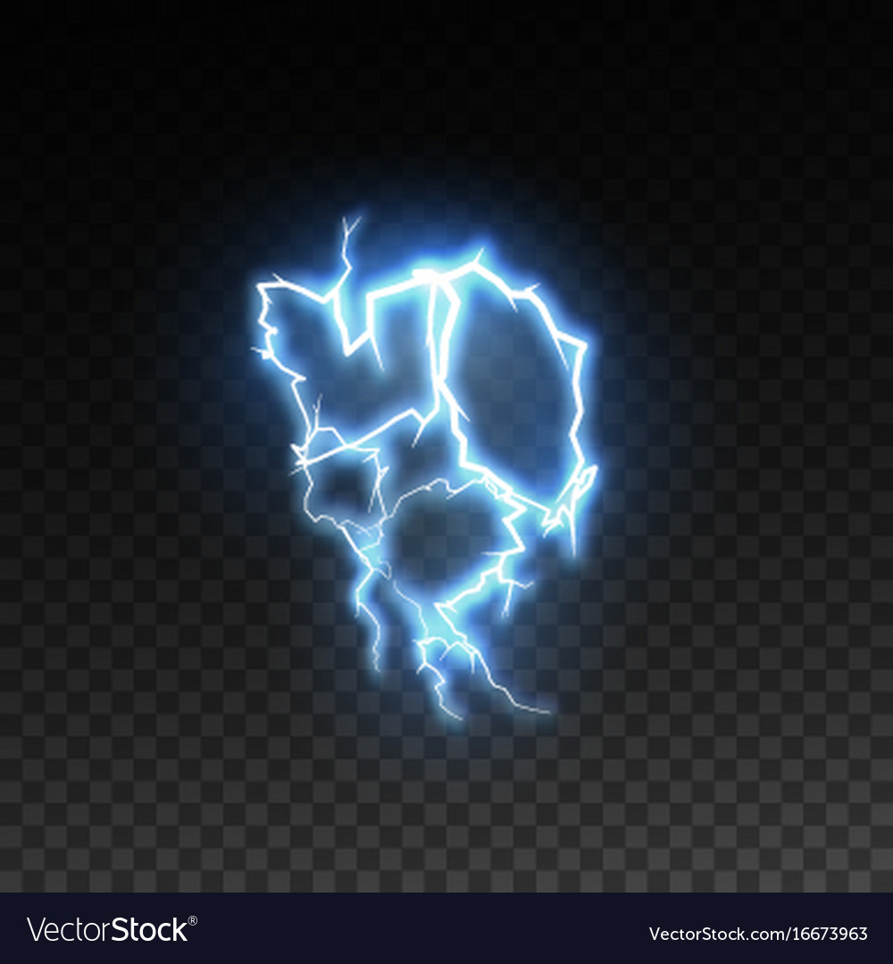 Thunderbolt or lightning visual effect for design Vector Image