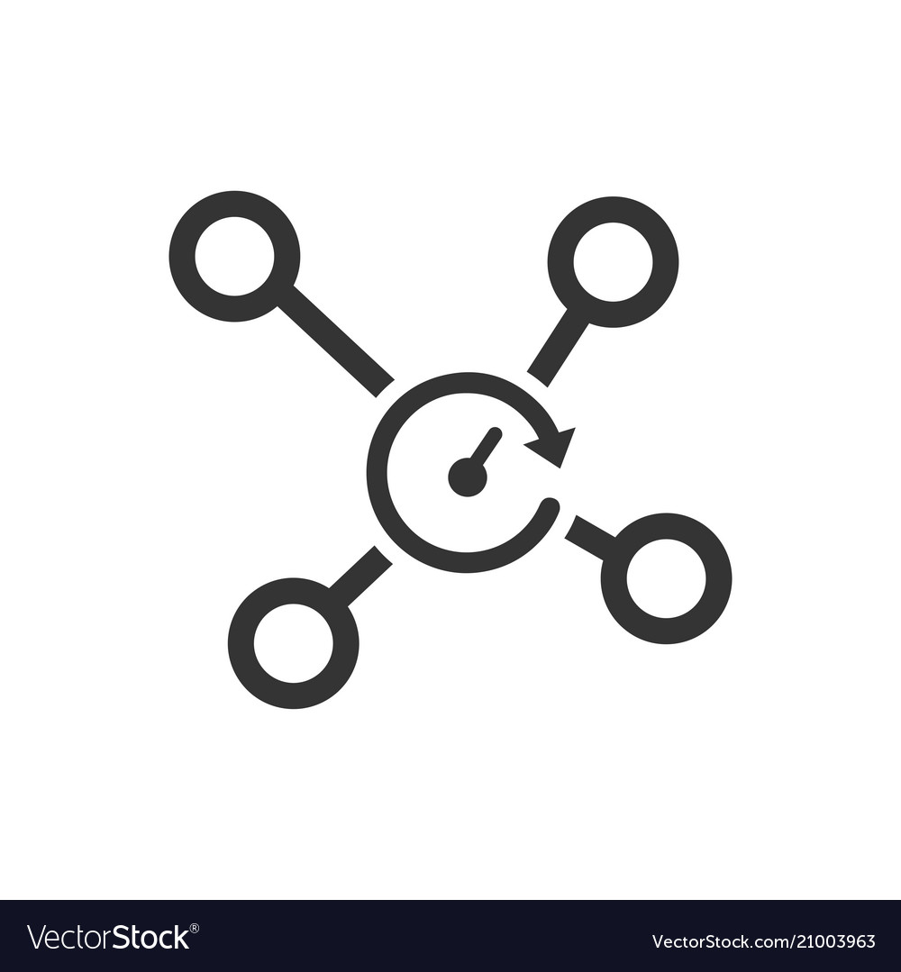 Time network icon Royalty Free Vector Image - VectorStock