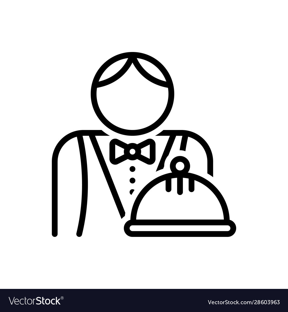 Waiter Royalty Free Vector Image - VectorStock
