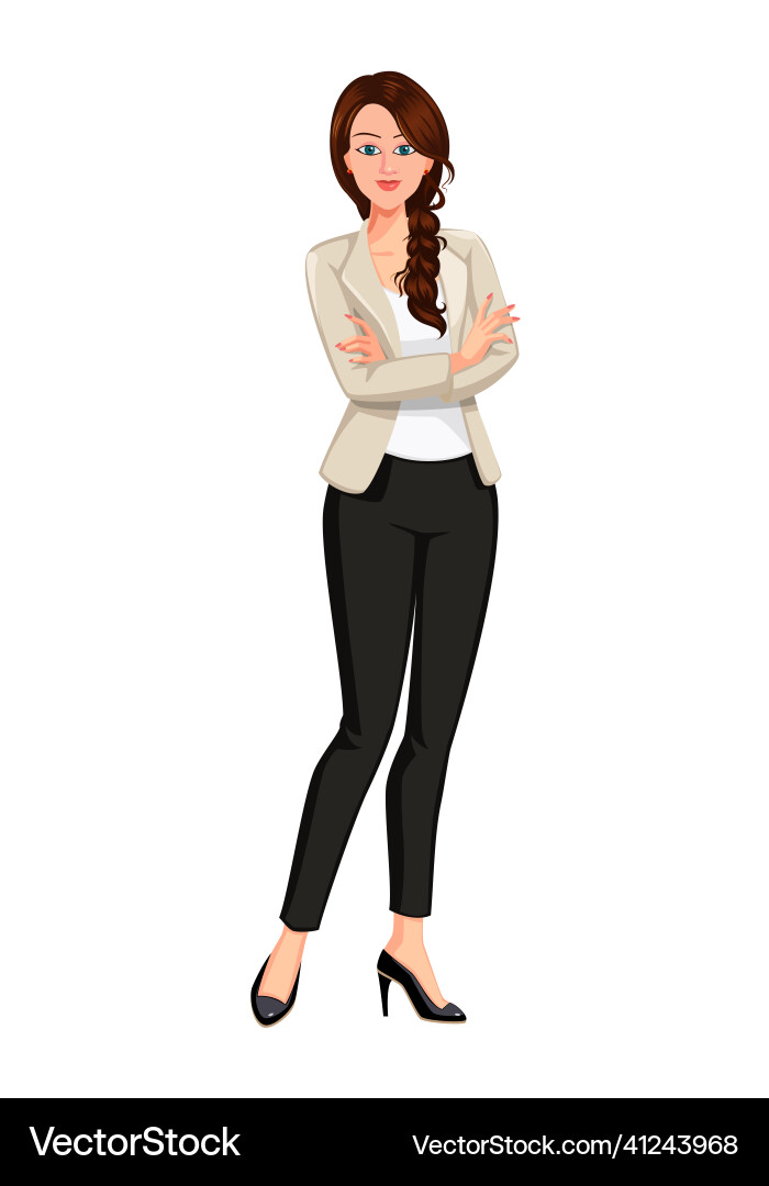 A successful business women Royalty Free Vector Image
