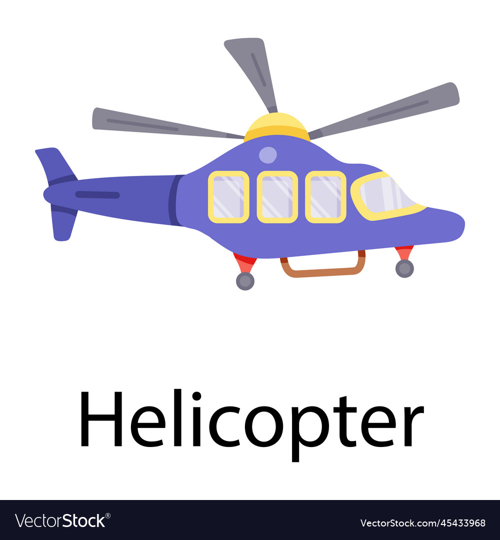 Helicopter Royalty Free Vector Image - VectorStock