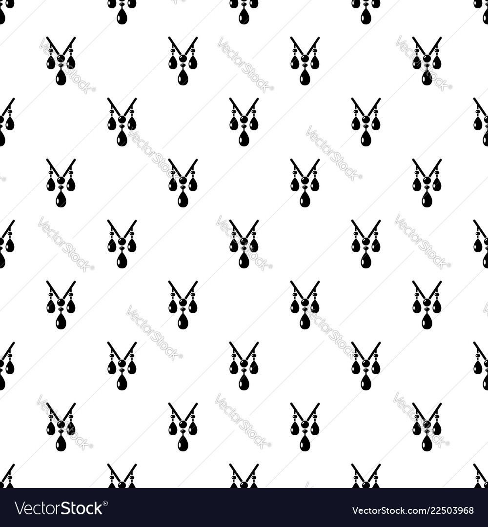 Necklace pattern seamless Royalty Free Vector Image