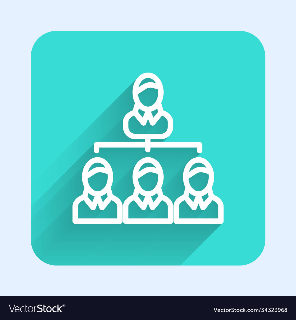 White line business hierarchy organogram chart Vector Image White line business hierarchy organogram chart Vector Image
