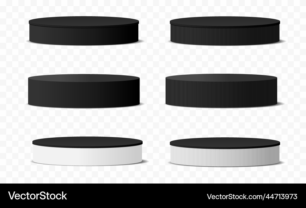 3d cylinder pedestal podium geometric platform Vector Image
