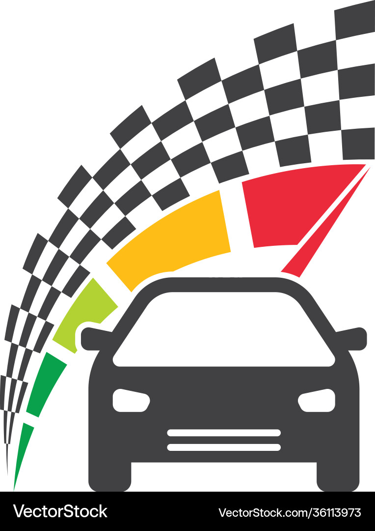 Automotive racing car design Royalty Free Vector Image