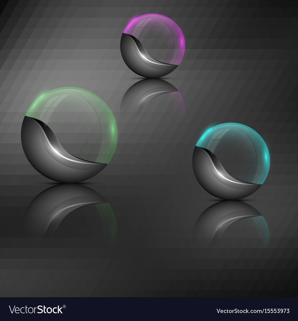 Colorful orb emblems Royalty Free Vector Image
