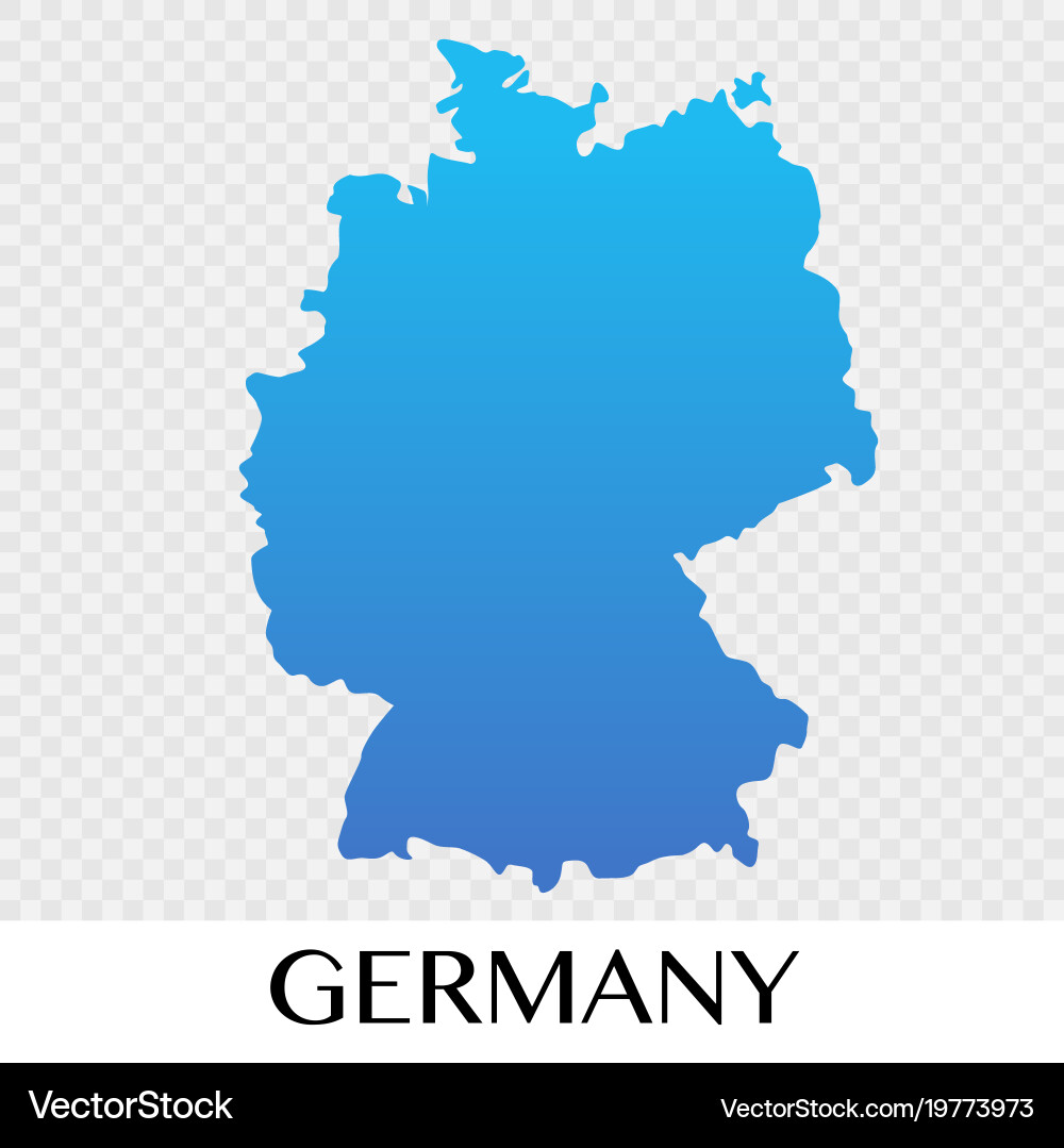 Germany map in europe continent design Royalty Free Vector