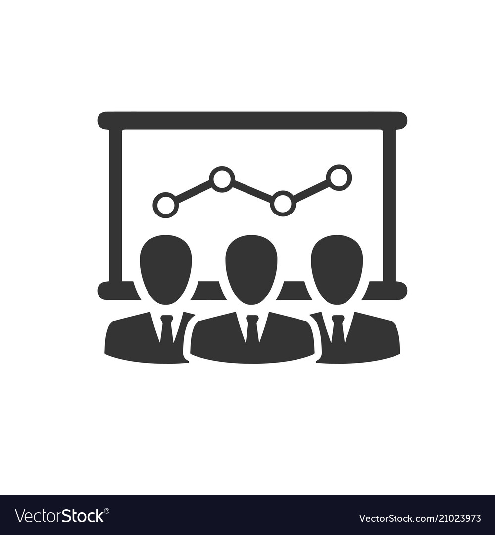 Graphical presentation icon Royalty Free Vector Image