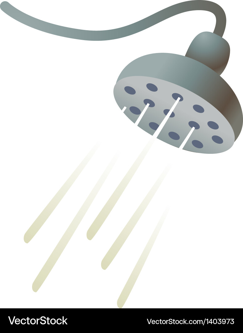 Icon shower Royalty Free Vector Image - VectorStock