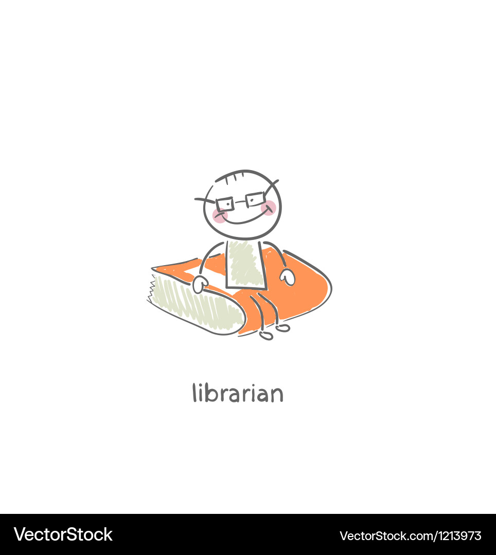 Librarian Royalty Free Vector Image - VectorStock