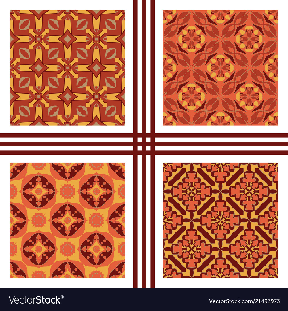 Seamless texture collection Royalty Free Vector Image