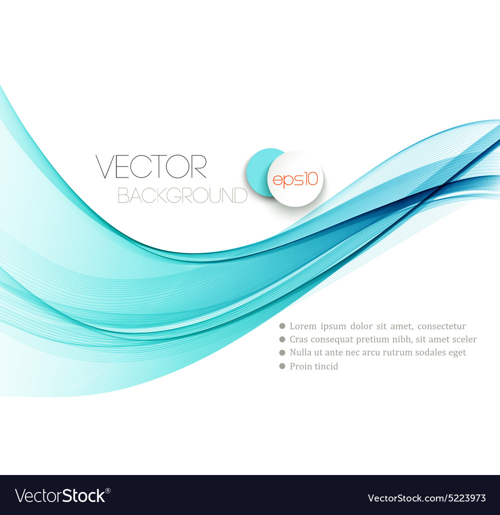 Smooth wave stream line abstract header layout Vector Image