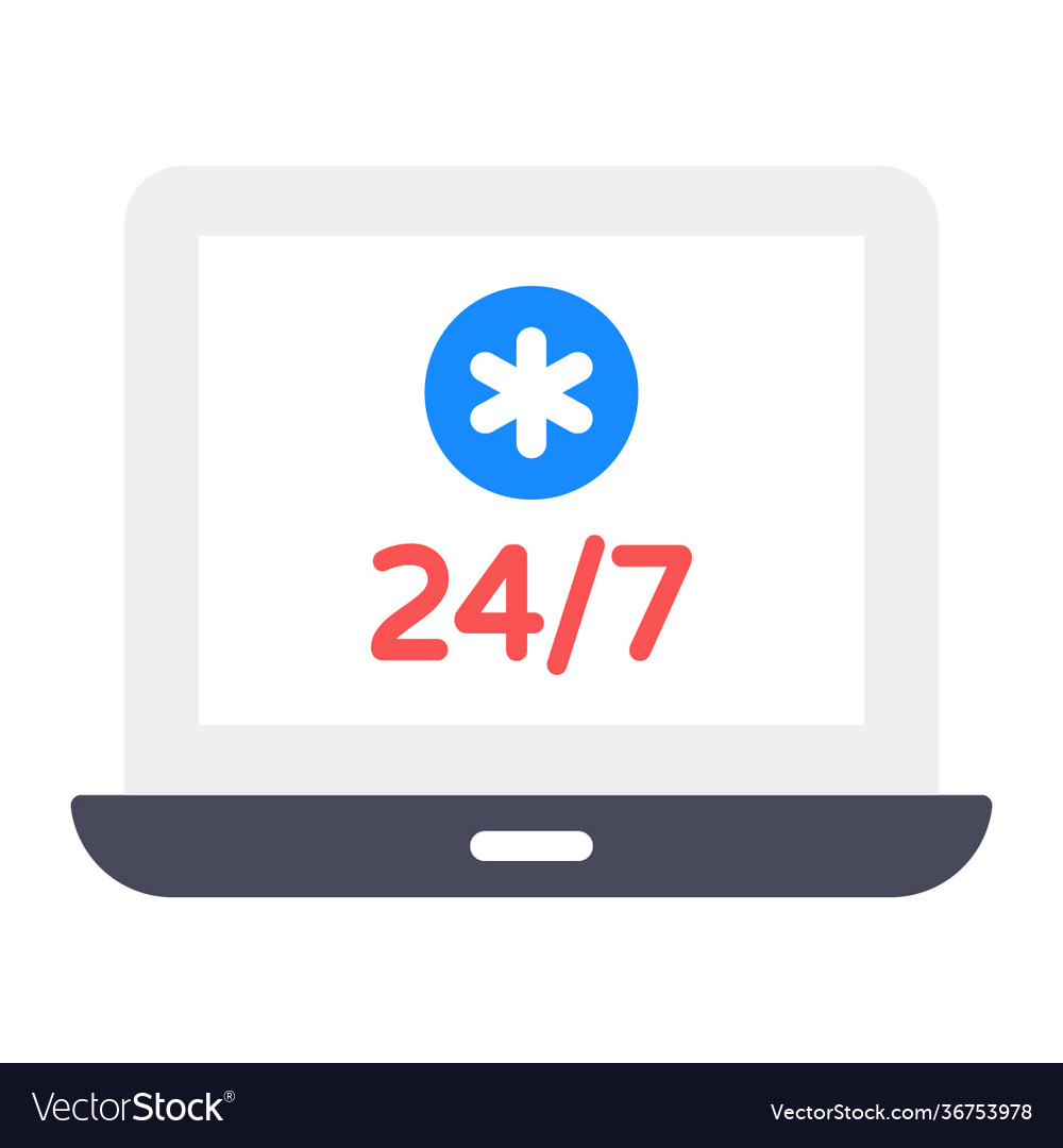 247 support Royalty Free Vector Image - VectorStock