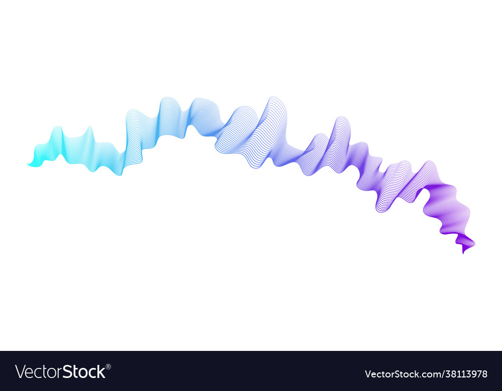 Abstract backdrop with wave gradient lines Vector Image
