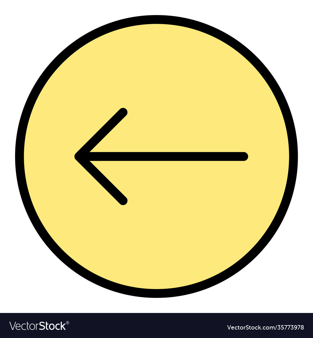 Backward icon Royalty Free Vector Image - VectorStock