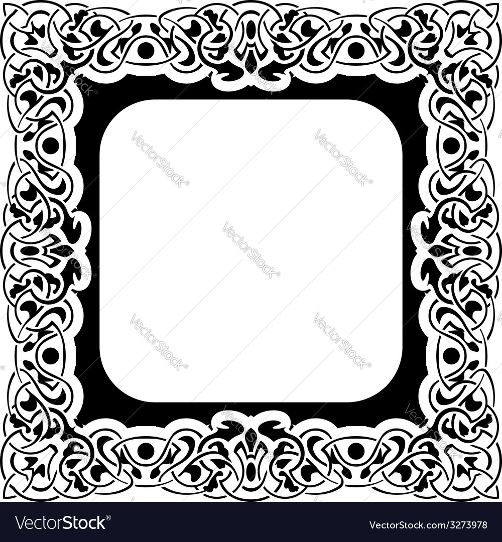 Black frame Royalty Free Vector Image - VectorStock